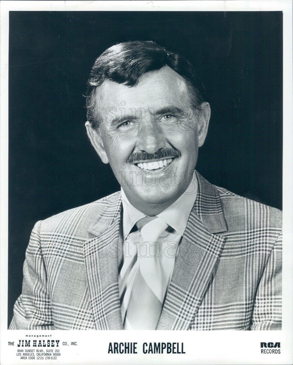 1971 Press Photo Country Singer Actor Archie Campbell Hee Haw | eBay