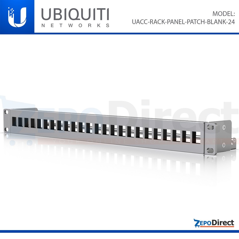 Ubiquiti Unifi Rack Mount Blank Patch Panel 24-Port UACC-RACK-PANEL ...