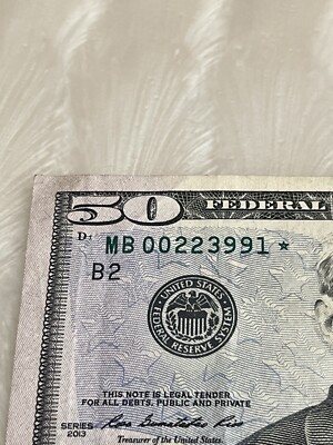 Star Notes 50 Dollar Star Note Uncirculated 2013 | eBay