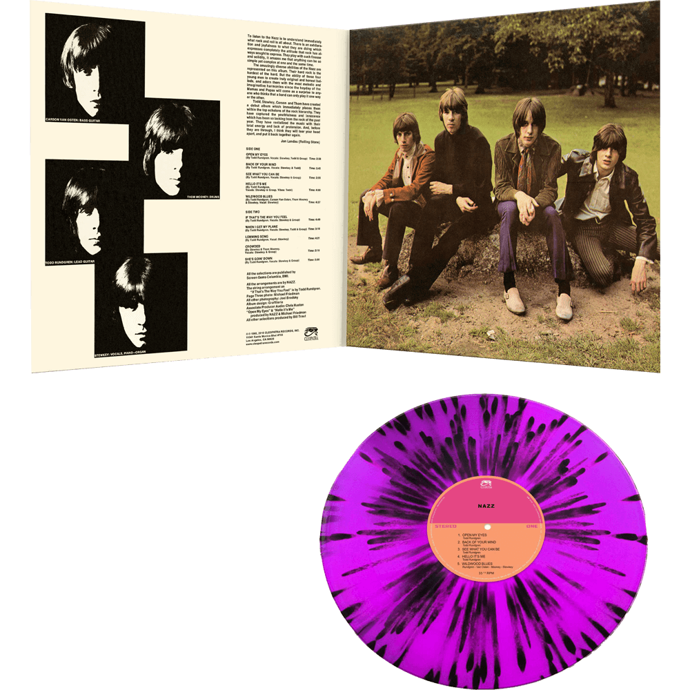 Nazz S/T Gatefold Purple/Black Splatter Vinyl (Todd Rundgren) Hello it ...