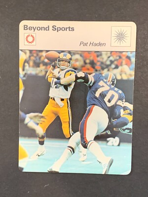 1979 Pat Haden Beyond Sports LA Rams Football NFL Sportscaster Card ...