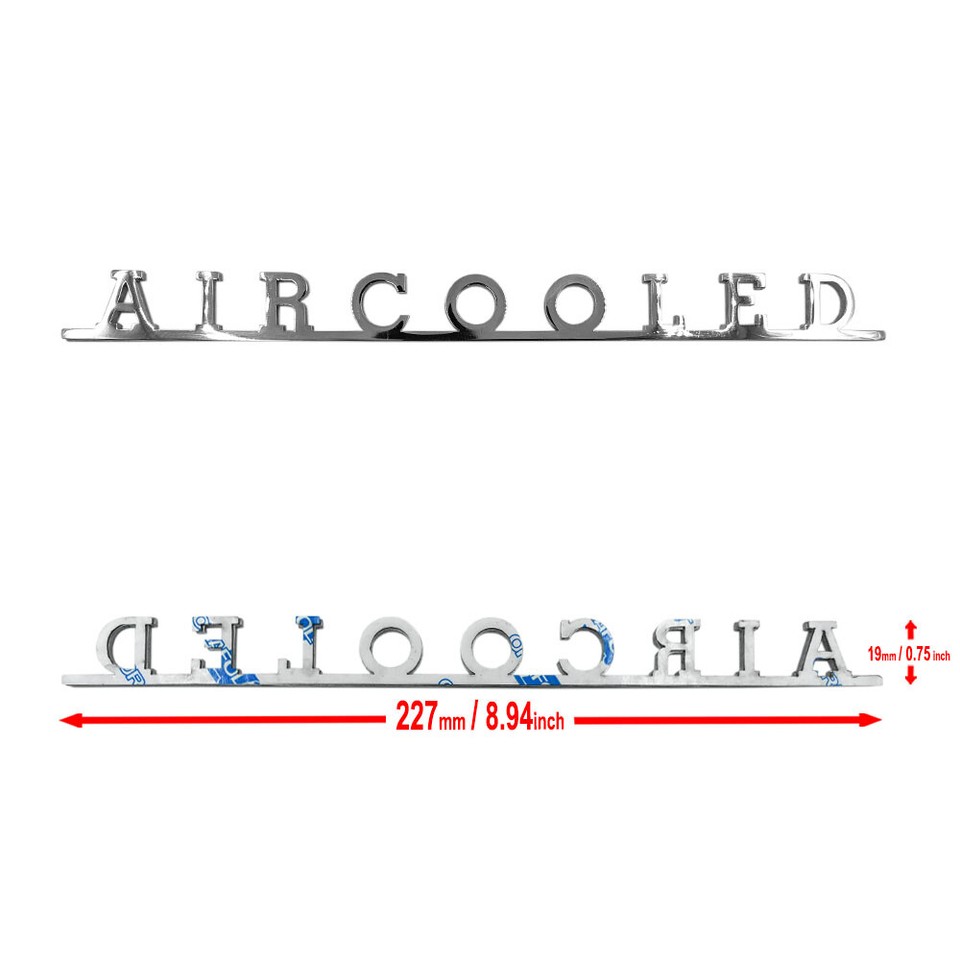 Air Cooled VW Bug Beetle Bus T1 T2 Stainless Decklid Script Emblem ...