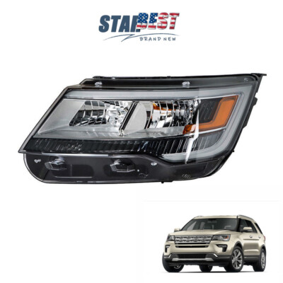 Headlight Replacement Halogen w/LED DRL Clear For 2016-2018 Ford ...