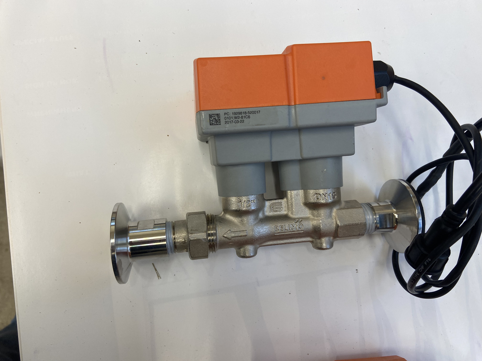 Belimo FM050 Ultrasonic Flow Sensor. 1/2in tube - with tri-Clamp fittings | eBay