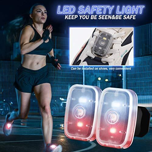 4 Pack Rechargeable Clip On LED Flashlight for Running Walking In The ...