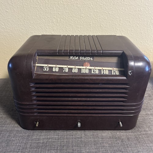 RCA Victor Model 15X Red Dot Bakelite AM Tube Radio - 1941 / For Repair ...