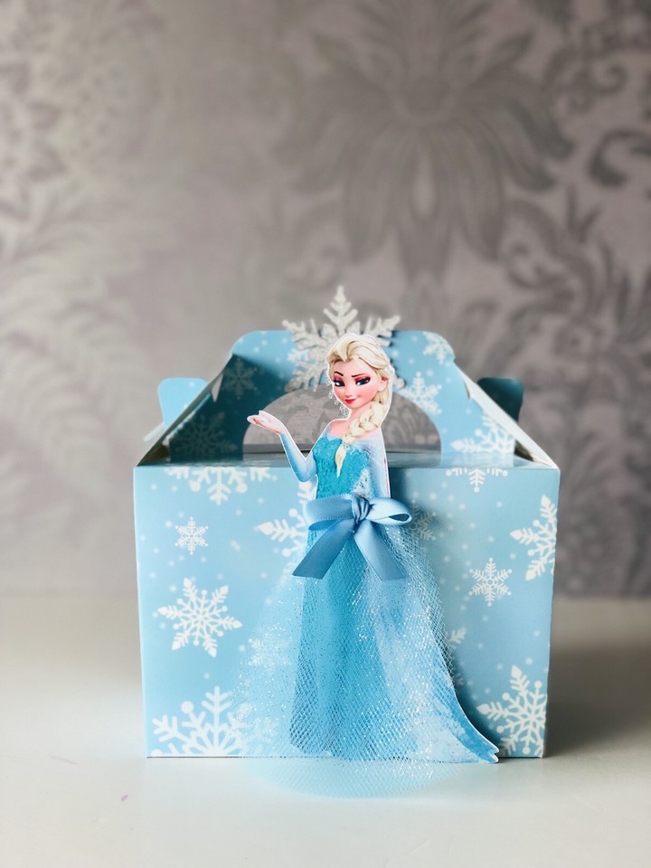 Frozen Party Bag 6 pack Elsa Anna Favour Boxes Sweet Cone Treat Bag ...