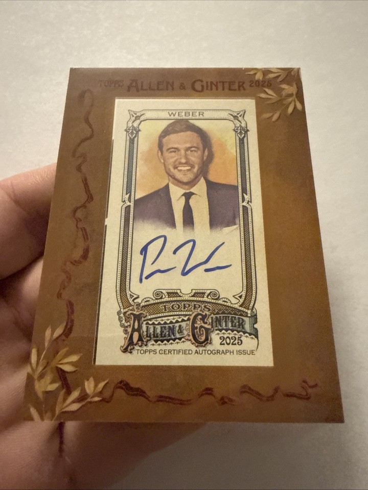 Peter Weber 2025 Topps Allen & Ginter Framed Mini On Card Auto Sp #MA ...