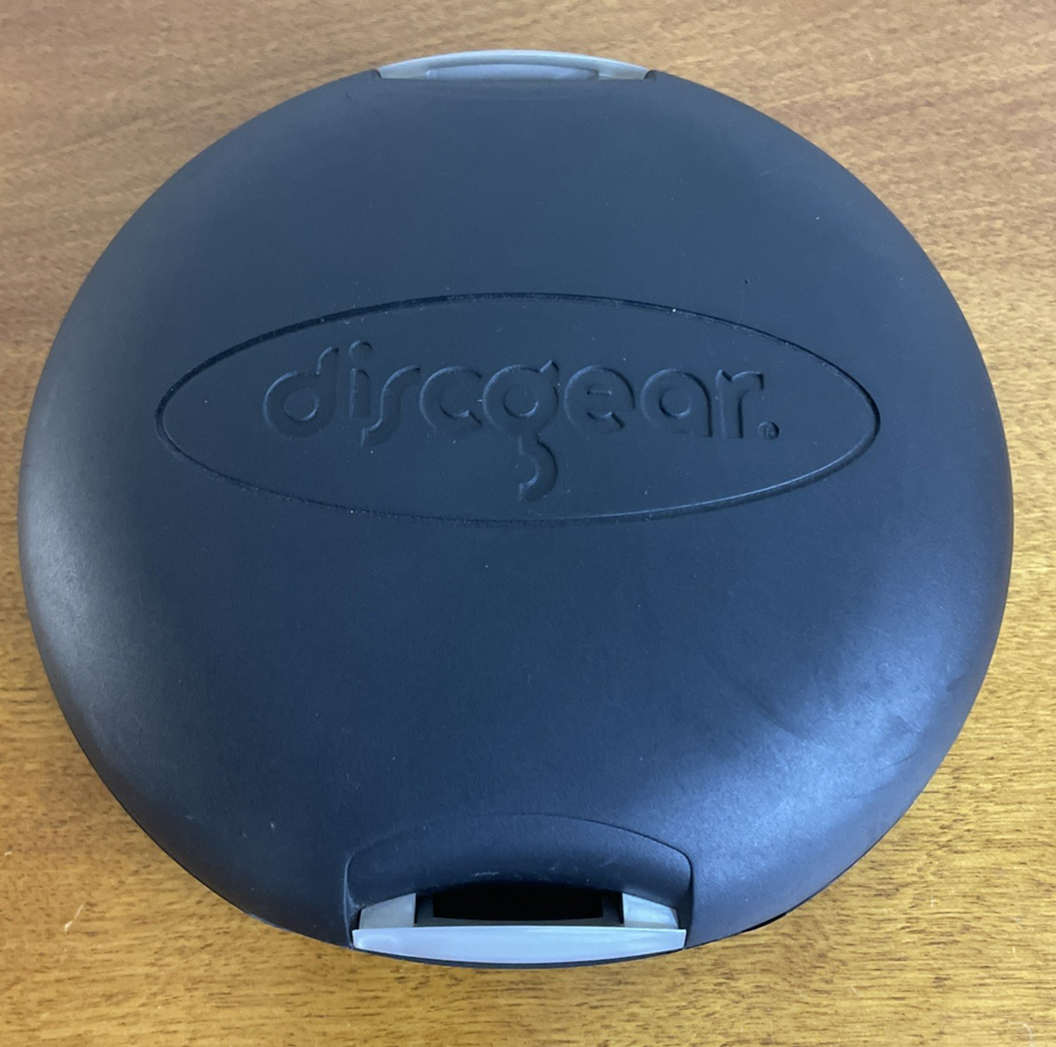 DiscGear Discus 20 Disc CD DVD Holder Hard Shell Black 2 Side Storage ...