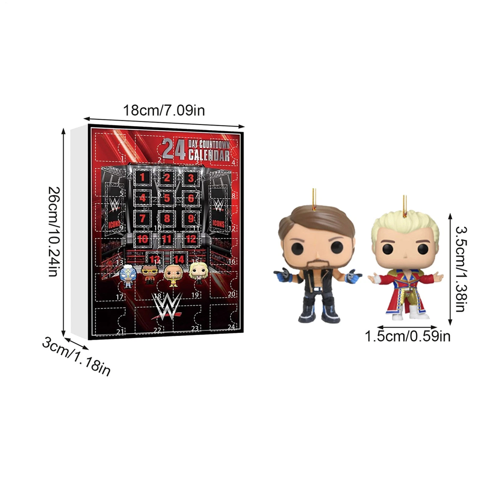2025 WWE 24th Countdown Advent Calendar 24 Days Of Delicate 2D ...
