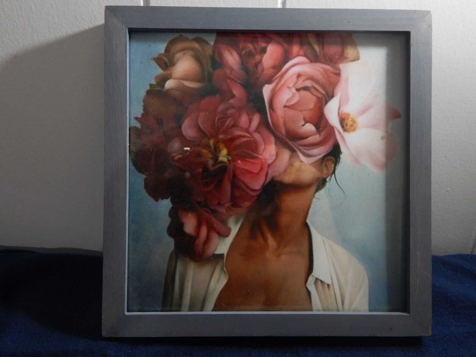 Print of Lady Smelling Flowers | eBay