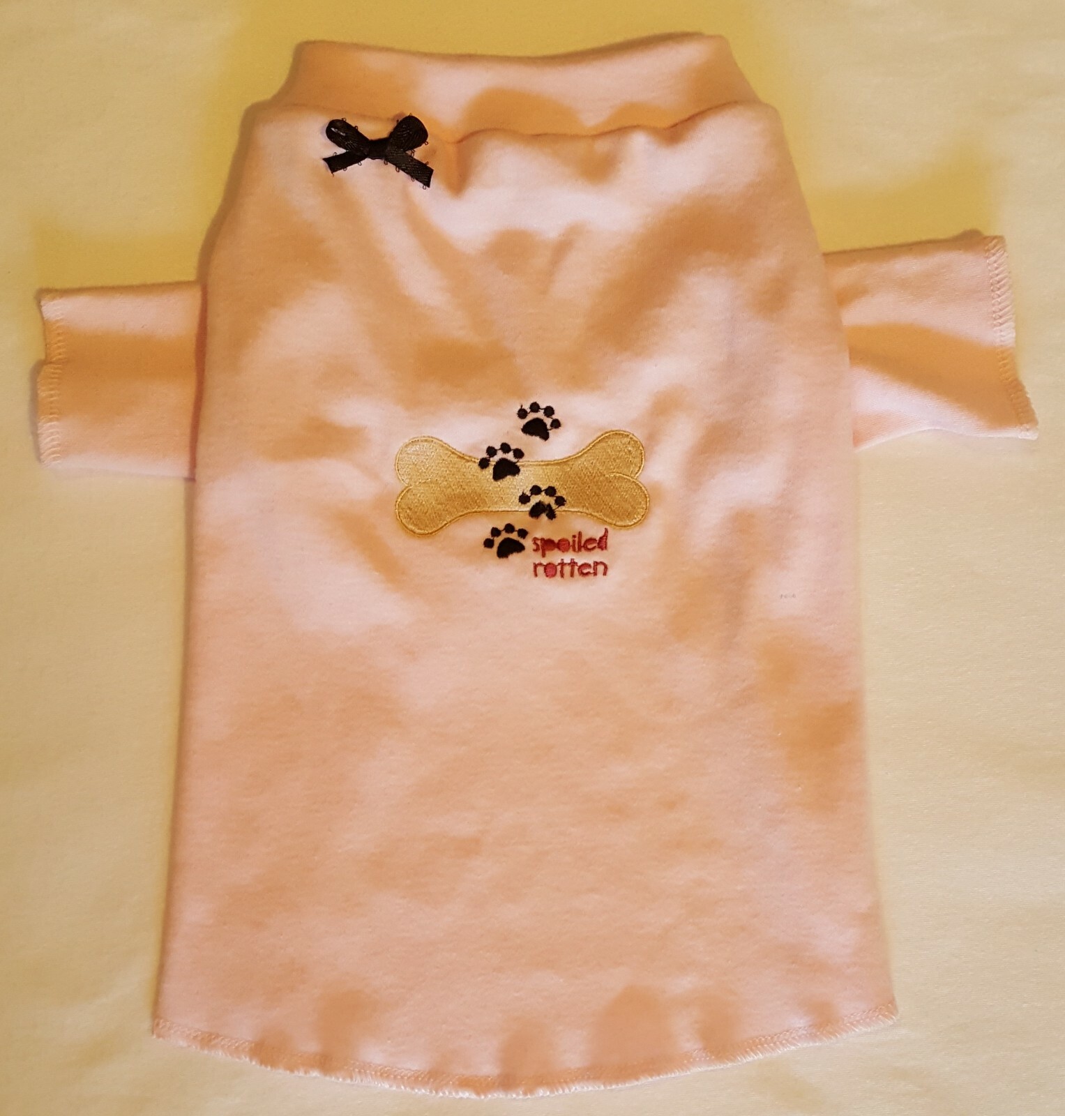 Spoiled Rotten Pink Knit Long Sleeve Shirt Dog Puppy Pet Clothes XXXS ...