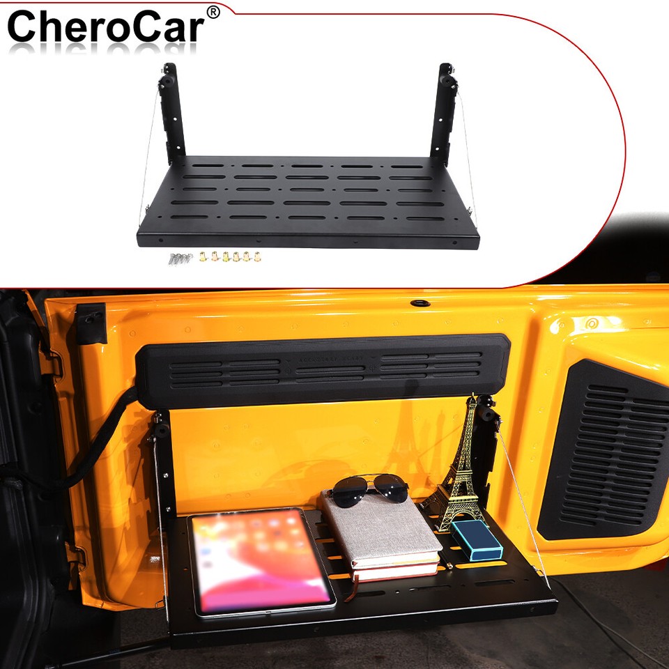 For Ford Bronco 2021-23 Black Rear Door Tailgate Table Shelf Storage ...