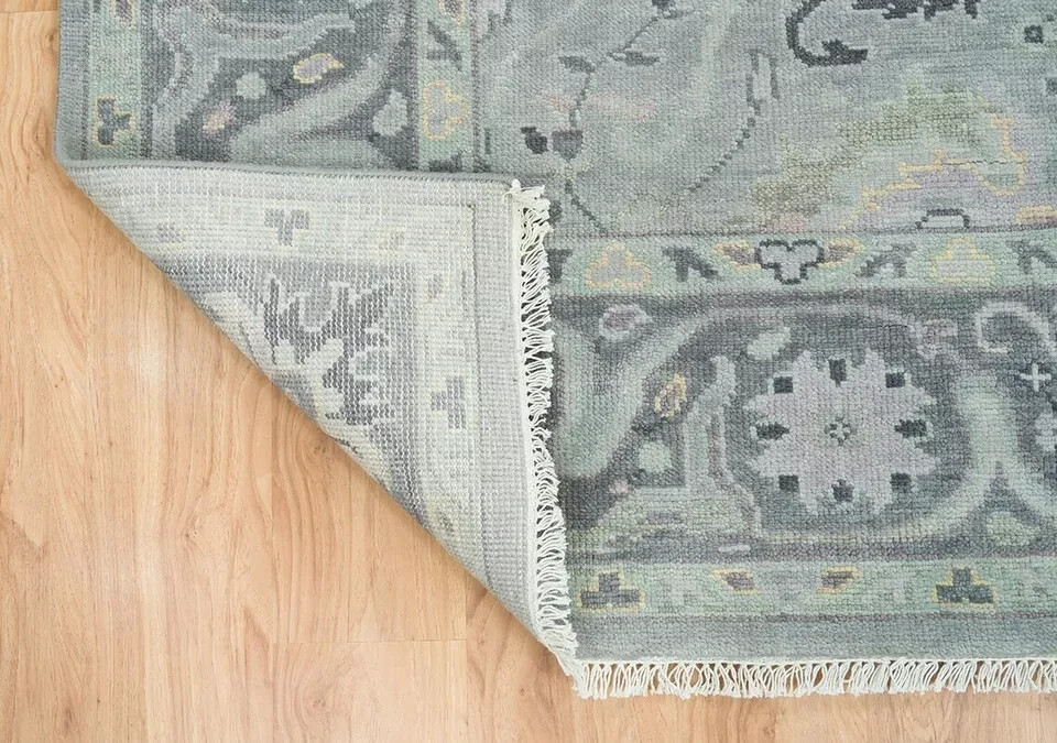 Exquisite Oushak Turkish Hand Knotted Rug 8x10, 9x12, ft Handmade Area ...