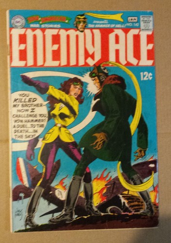 DC comics Enemy Ace #142 Star spangled war stories (1968) silver age V ...