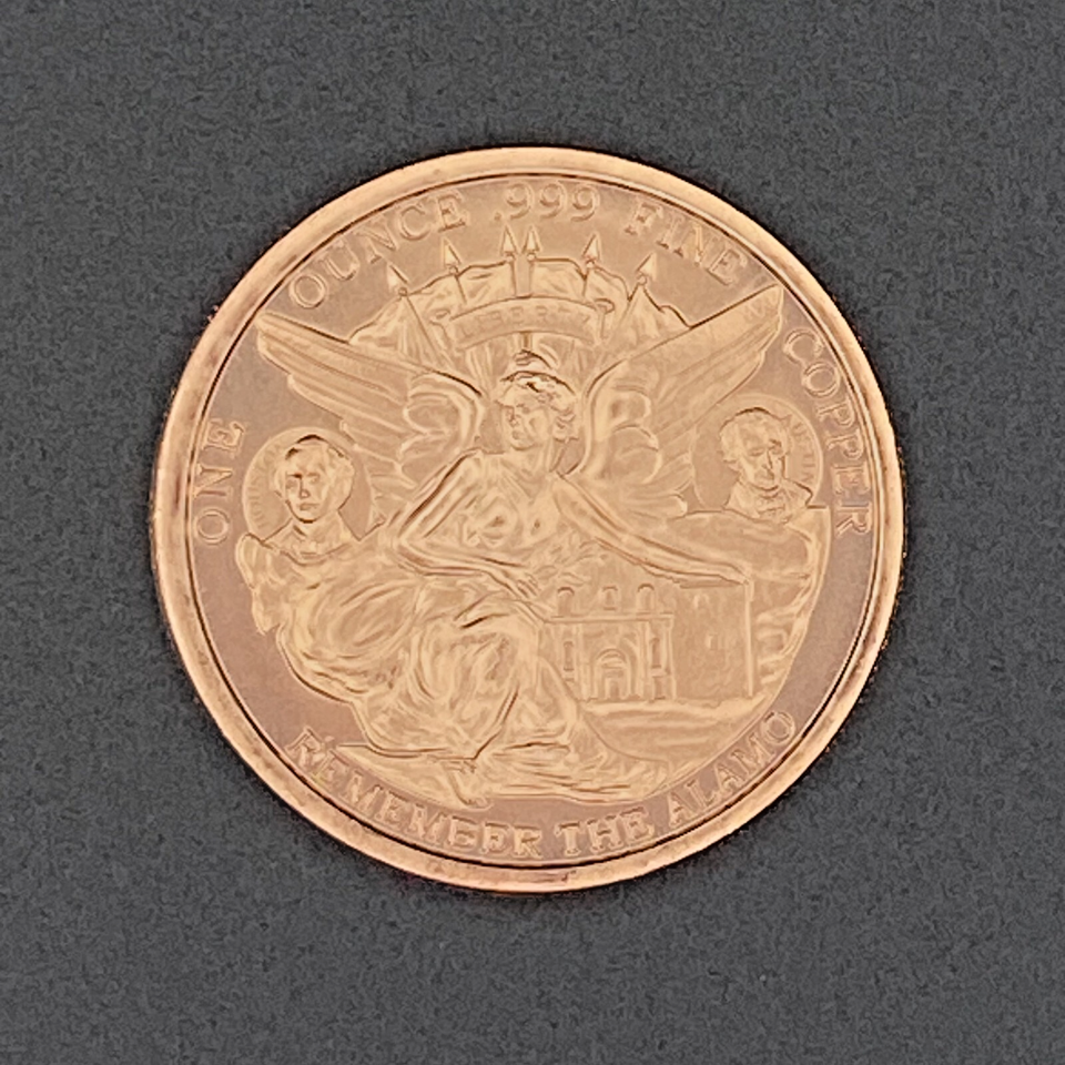 1 oz Texas Remember the Alamo Copper Round – Lot of 3! – Golden State ...