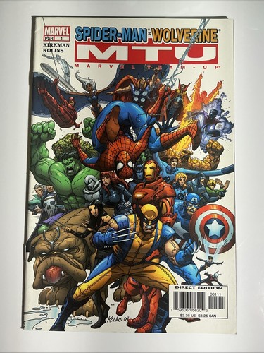 Marvel Team-Up #1 2005 7.5 VF Comic Book Spider-Man Wolverine Iron Man ...