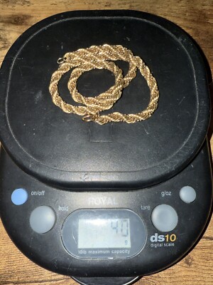 Vintage 12k Yellow Gold Filled Braided Chain Necklace 1 20/12K GF | eBay