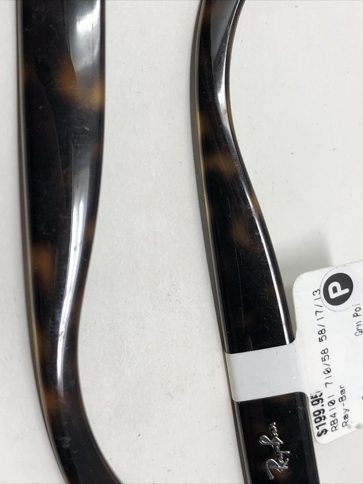 RAY BAN RB4101 TEMPLE ARM PART REPLACEMENT JACKIE OHH 710/58 TORTOISE ...