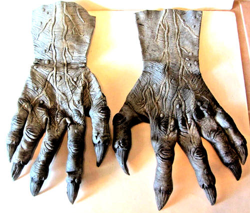 RARE VINTAGE LARGE LONG RUBBER MONSTER HANDS FOR MASKS COSTUMES ZOMBIE ...