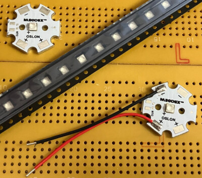 Osram OSLON Square Royal Deep Blue 450nm 2W LED Emitter & Star & Leads ...