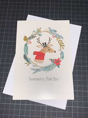 Hallmark Christmas Card: Reindeer Wreath Reminder Of How Much You’re ...