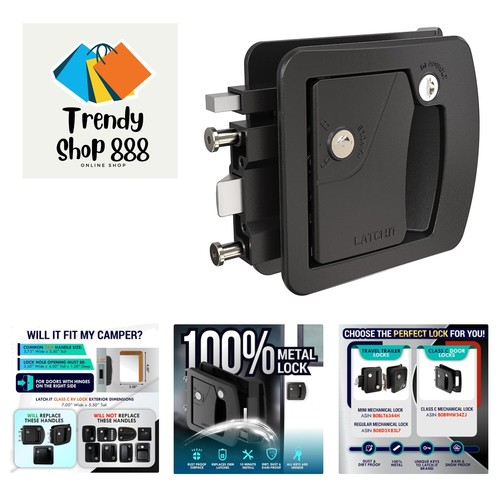 RV Door Lock Replacement | Class C Mechanical RV Door Lock | All Metal ...