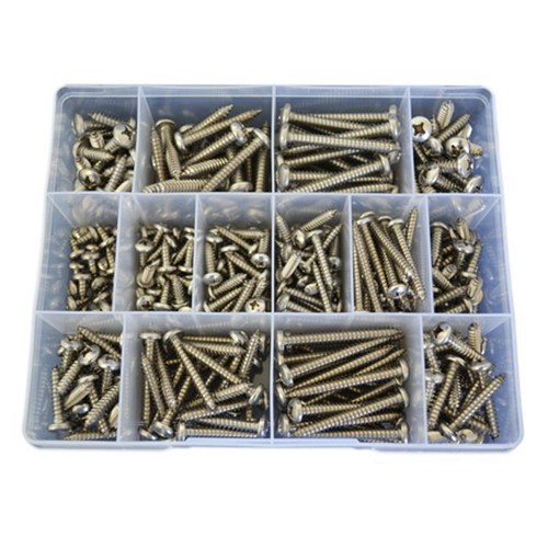 2 x 305 Piece 10g - 14g Stainless Pan Self Tapper Screw G304 Assortment ...
