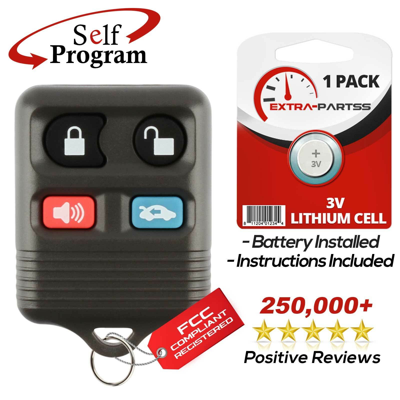 For 1995 1996 1997 Lincoln Town Car Keyless Entry Key Remote Fob | eBay