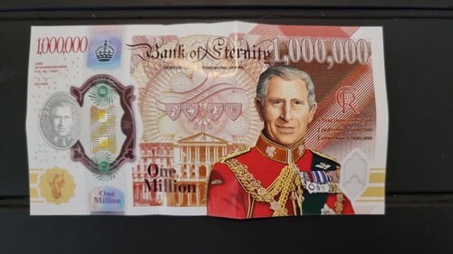 Original Souvenir King Charles III One Million Pounds Note Limited ...