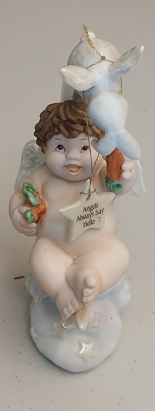 Little miracles, Angels Always Say Hello, Vintage Porcelain Figure 1994 ...