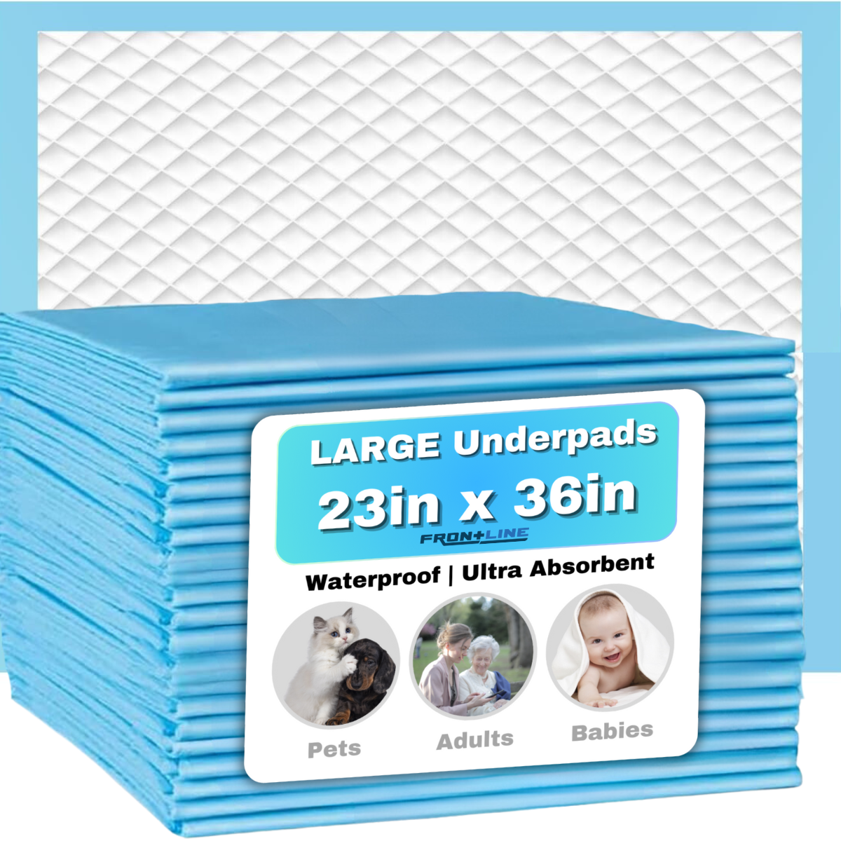 Disposable Underpads 23'' X 36'' Super Absorbent Bed Floor Incontinence ...