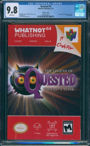 Quested #5 CGC 9.8 Legend of Zelda Majora's Mask Homage Cover D Whatnot ...