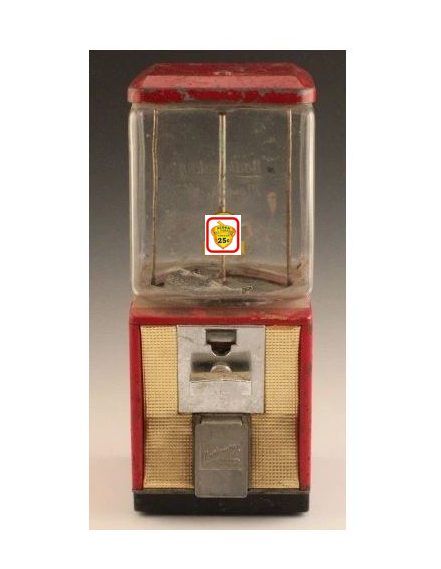 Candy Vending Machine Labels Acorn Price Sticker | eBay