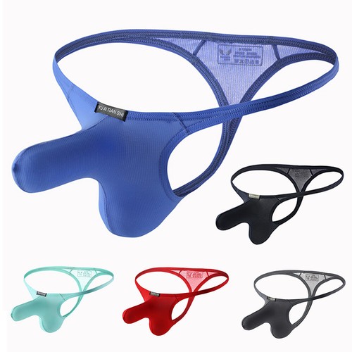 Mens Pouch Panties Sexy Briefs G-String Elephant Nose Underwear Thongs ...