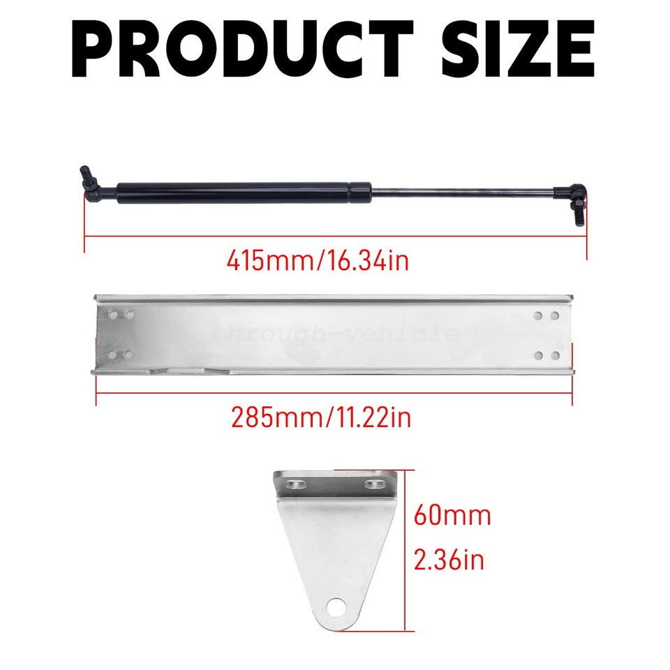 Rear Door Gas Strut Stay Kit Stainless Fits Land Rover Defender - 2002 ...