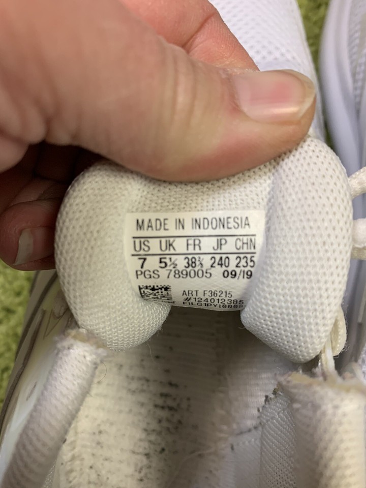 ADIDAS Cloudfoam PGS 789005 Running Sneakers Shoes Mens Size 7 White | eBay