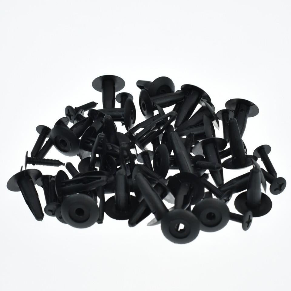 25pcs Plastic Car Door Panel Fastener Clip Trim Retainer Buckle Push ...