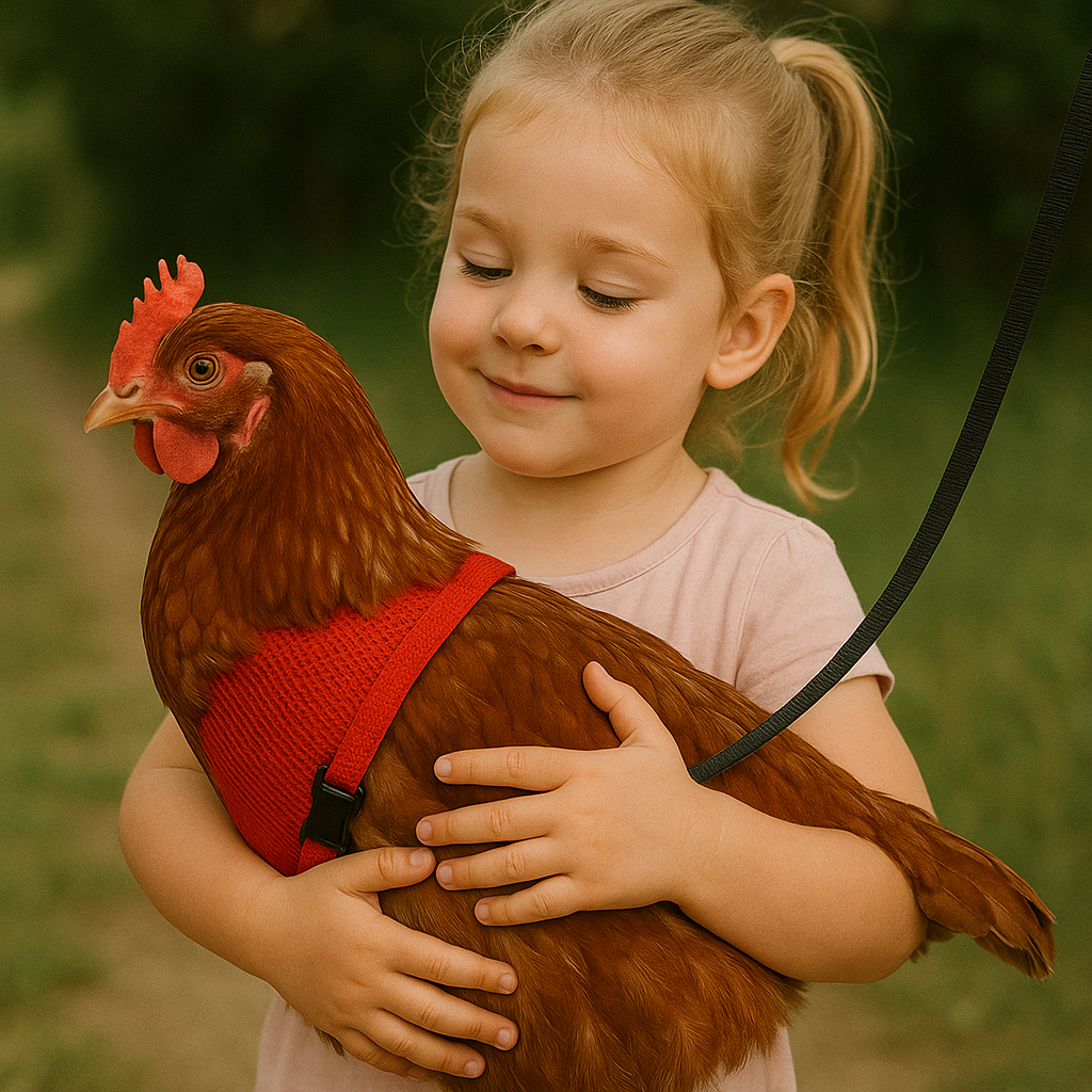 Original Valhoma Rooster Red Harness with Black 6-Feet Leash Combo MD ...
