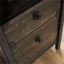 Sauder Steel River L Shaped Writing Desk in Carbon Oak and Black ...