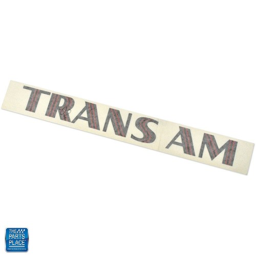 1975-1978 Firebird " Trans Am " Fender Decal Charcoal Red Black 13 7/16 ...