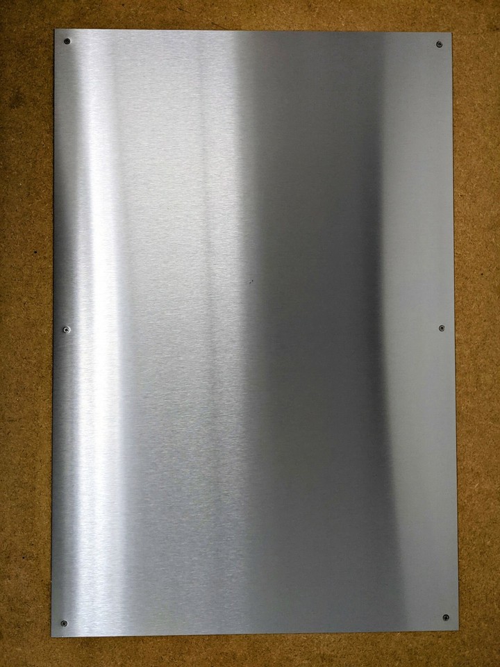 Magnetic Notice Memo Board Brushed Stainless Steel Message Display ...