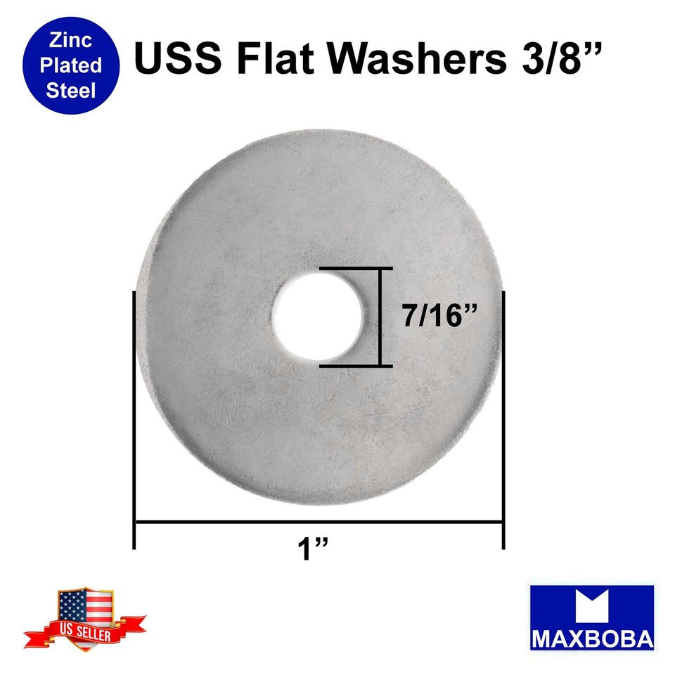 USS Flat Washers Zinc Plated Steel Various sizes Available | eBay