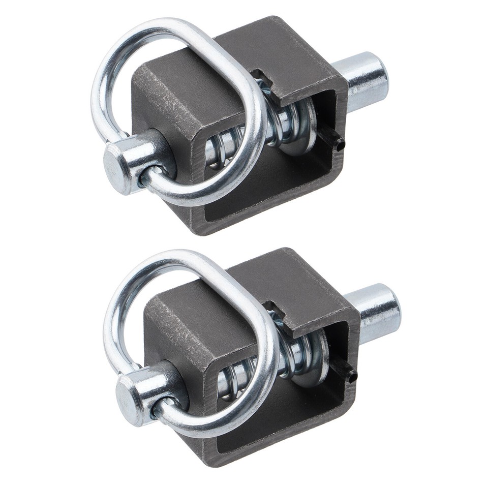 2PCS Utility Steel Spring Trailer Gate Loaded Weld-On Spring Latch Lock ...