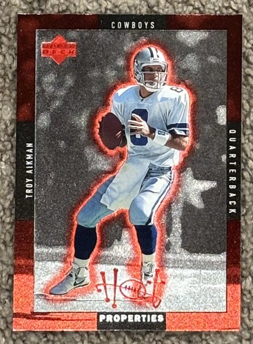 1996 Upper Deck Hot Properties Troy Aikman/Kerry Collins Duel Card #HT ...