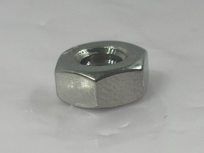 (100) 1/4 — 20 (7/16X3/16) Hex Screw Nut SS304(A2) Double Chamfer ...