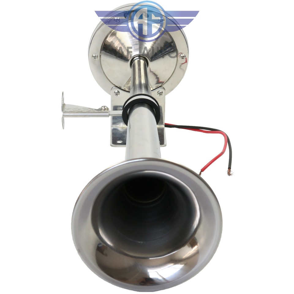 Stainless Steel Single Trumpet Horn 390mm For Truck Car Marine Boat ...