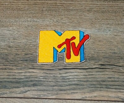 MTV Patch Iron-On Applique Embroidered Patch Music | eBay