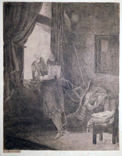 Radierung, Jan Six, nach Rembrandt, um 1750, New Hollstein 238 copy | eBay