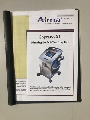 Alma Soprano XL laser Planning Guide And Teaching Tool Manual | eBay